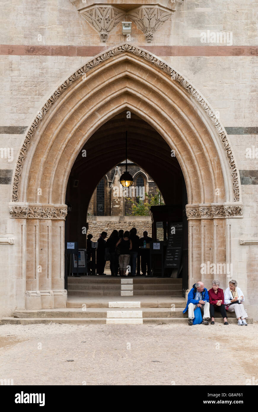 Front gate of Christchurch College Oxford Stock Photo - Alamy