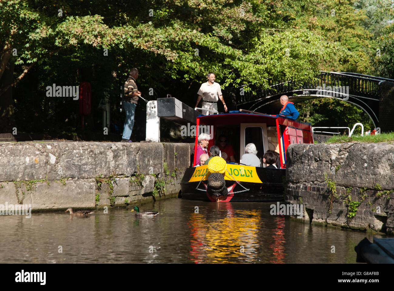 boat passing through the lock Stock Photo - Alamy