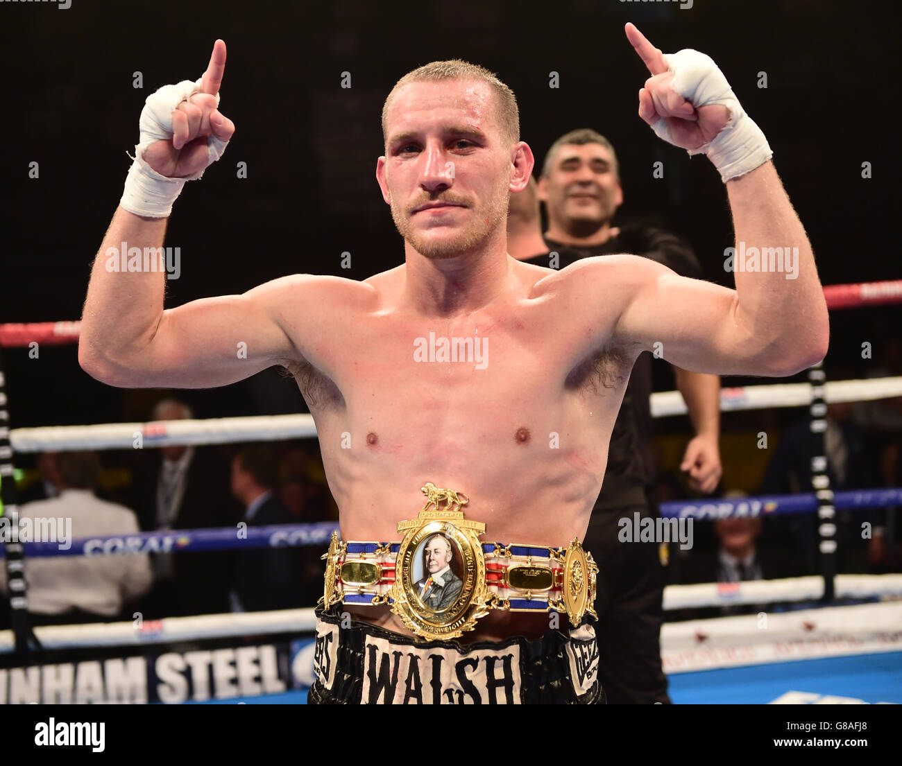 Boxing - Wembley SSE Arena. Ryan Walsh celebrates defeating Samir ...