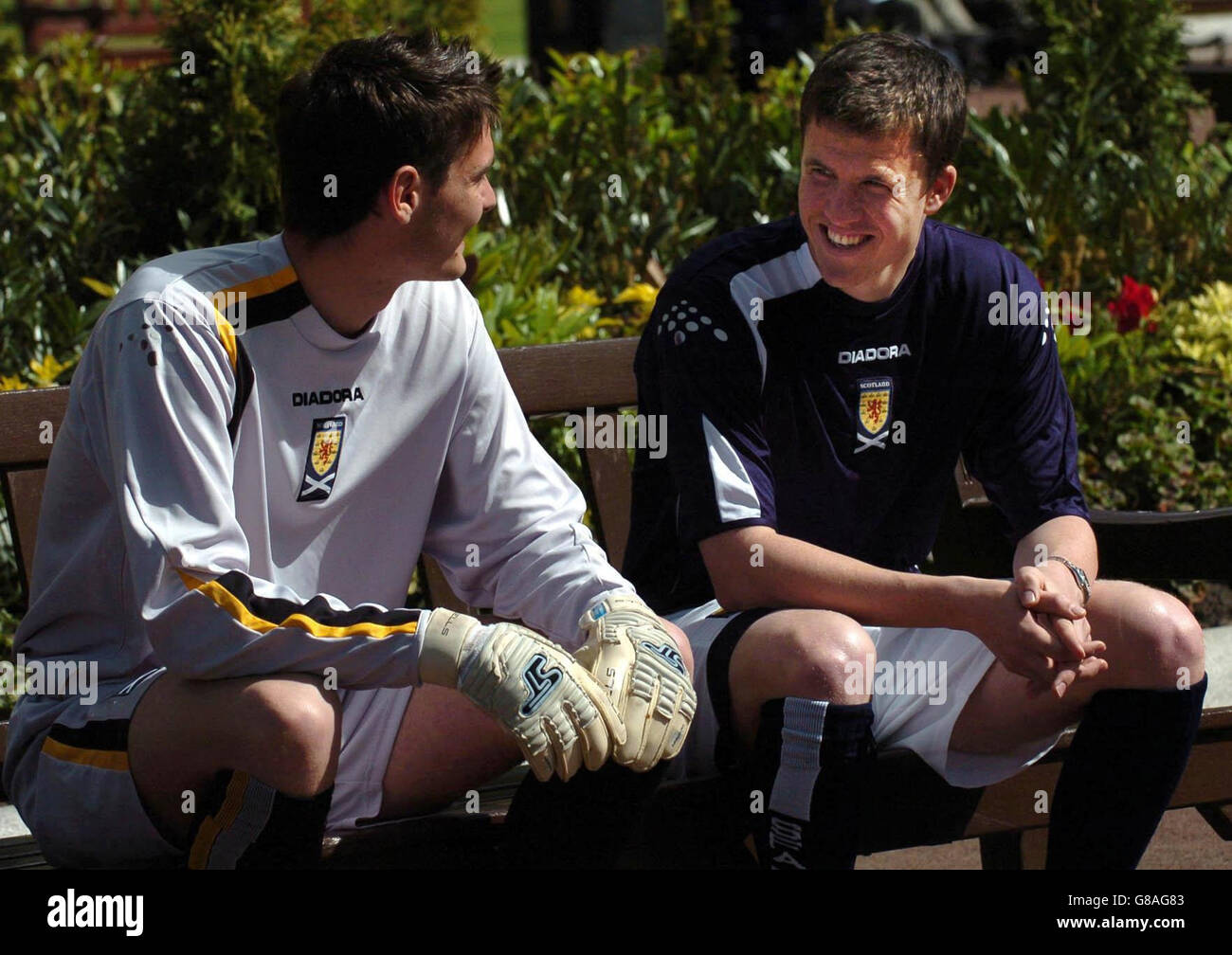 Diadora Scotland home kit launch - George Square Stock Photo - Alamy