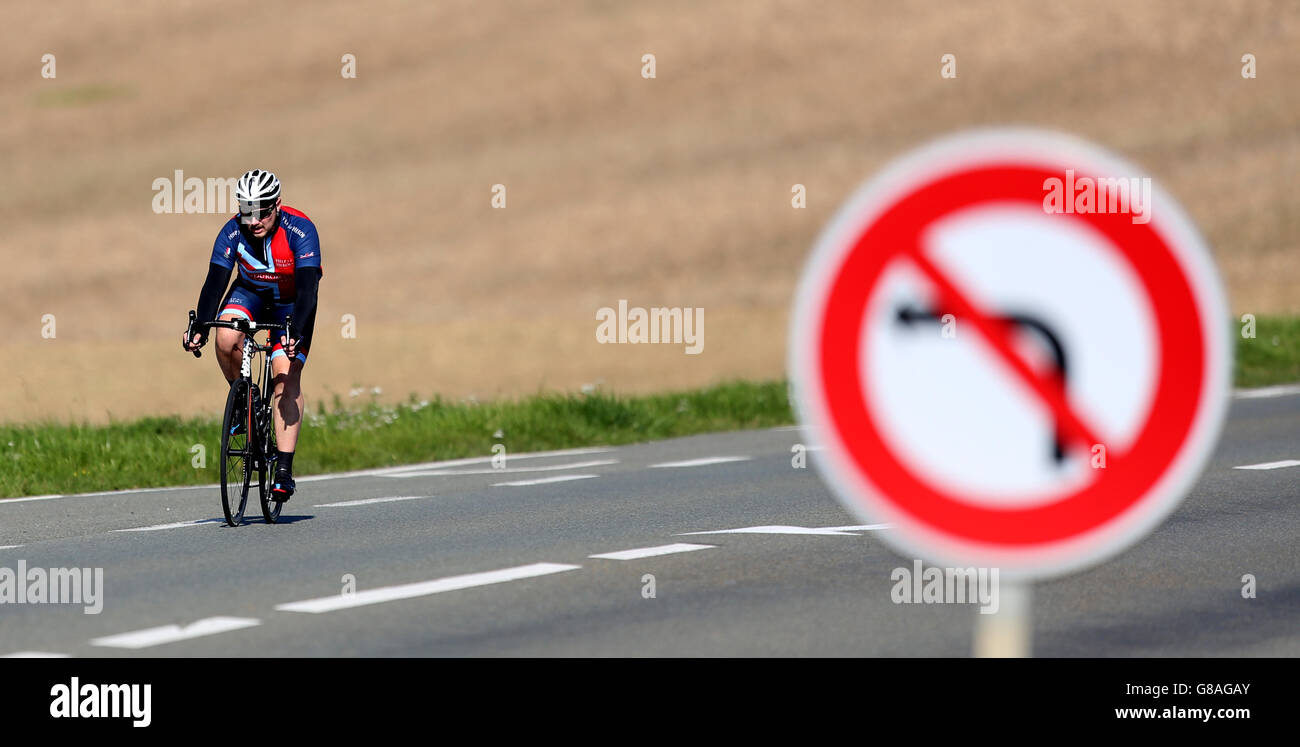 Enduroman Arch to Arc challenge Stock Photo - Alamy