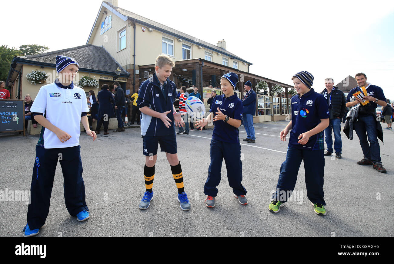 Scotland supporters before the Rugby World Cup match at Elland Road ...