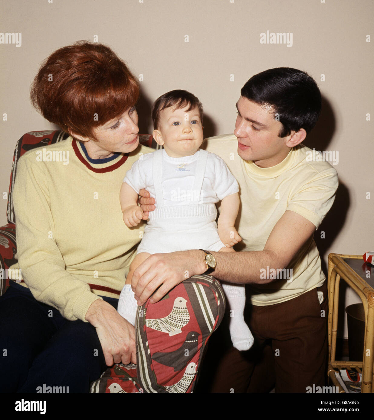 American pop singer Gene Pitney with his wife Lynn and their 7 months ...