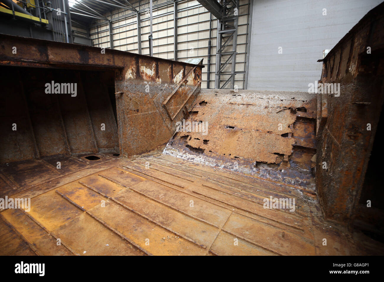 LCT 7074 D-Day landing craft. A D-Day landing craft goes on show at the ...