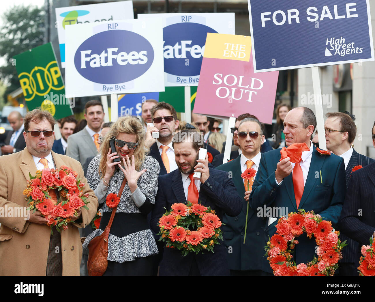 EDITORIAL USE ONLY Online estate agency, easyProperty hold a mock ...