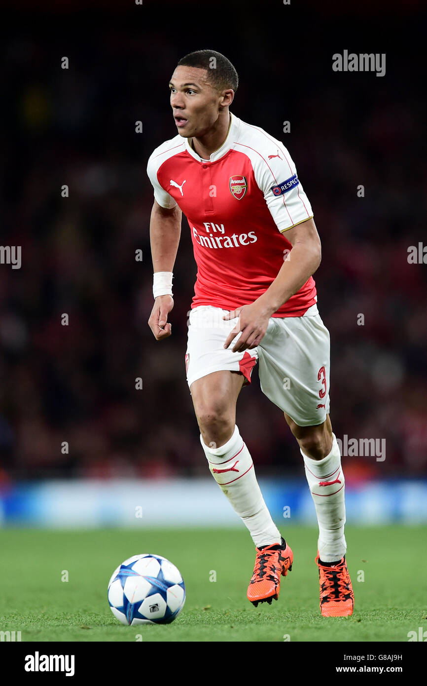 Arsenal's Kieran Gibbs during the UEFA Champions League, Group F match ...