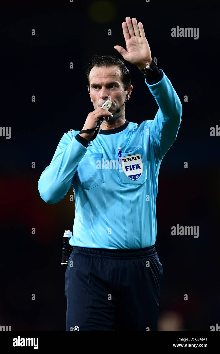Referee bas nijhuis during the uefa champions league hi-res stock ...