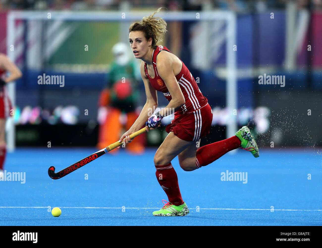 England's Ashleigh Ball during the Gold Medal match at the Lee Valley ...