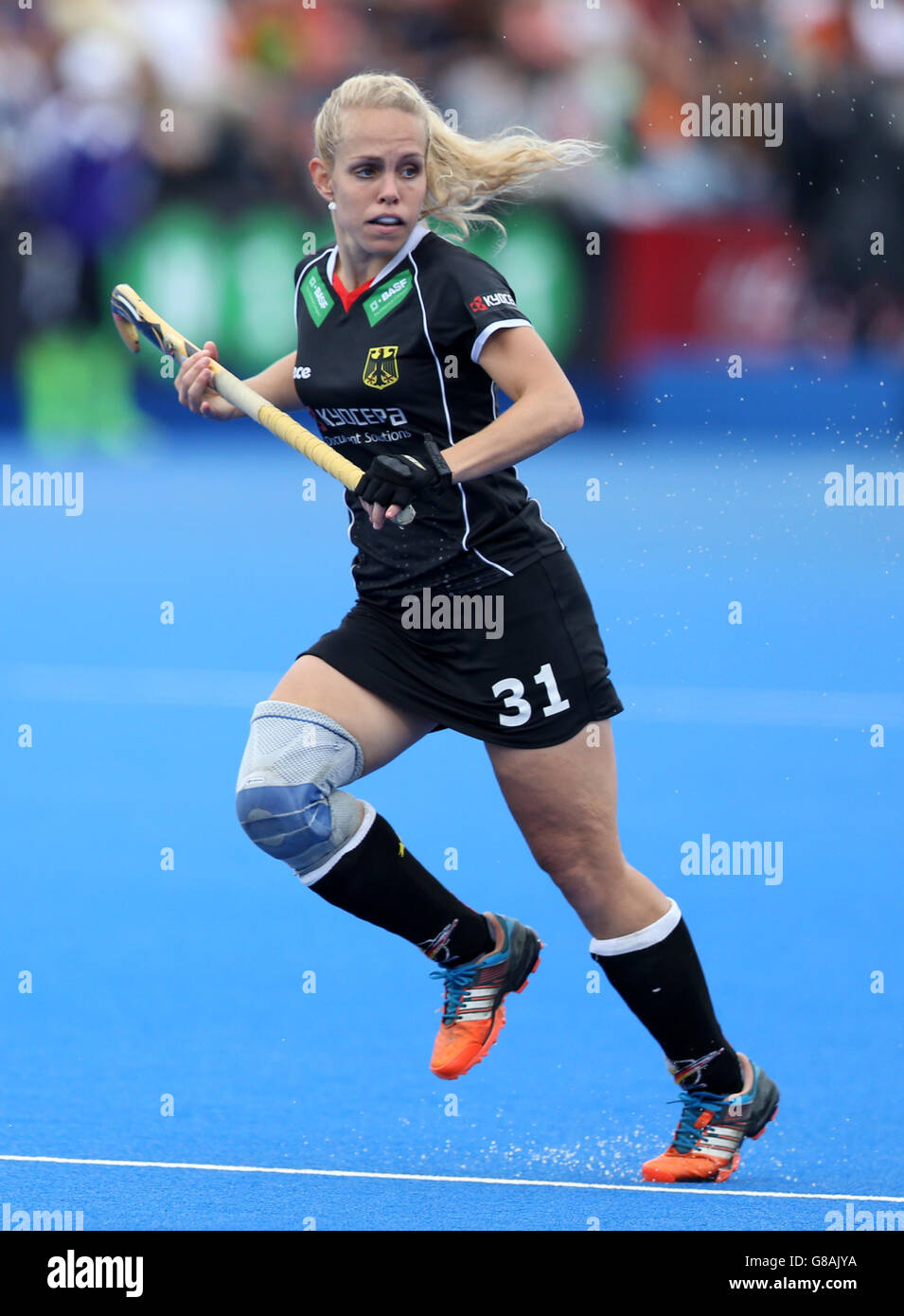 Germany's Lydia Haase during the Bronze Medal match at the Lee Valley ...
