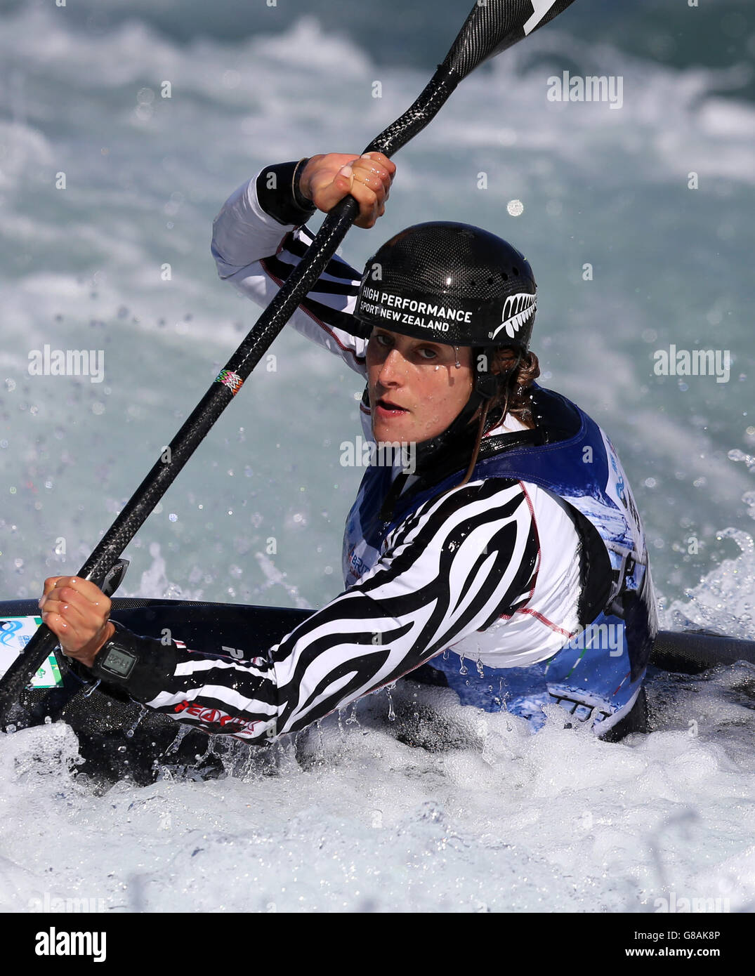 New Zealand's Luuka Jones during the Semi-Final of the women's K1 ...