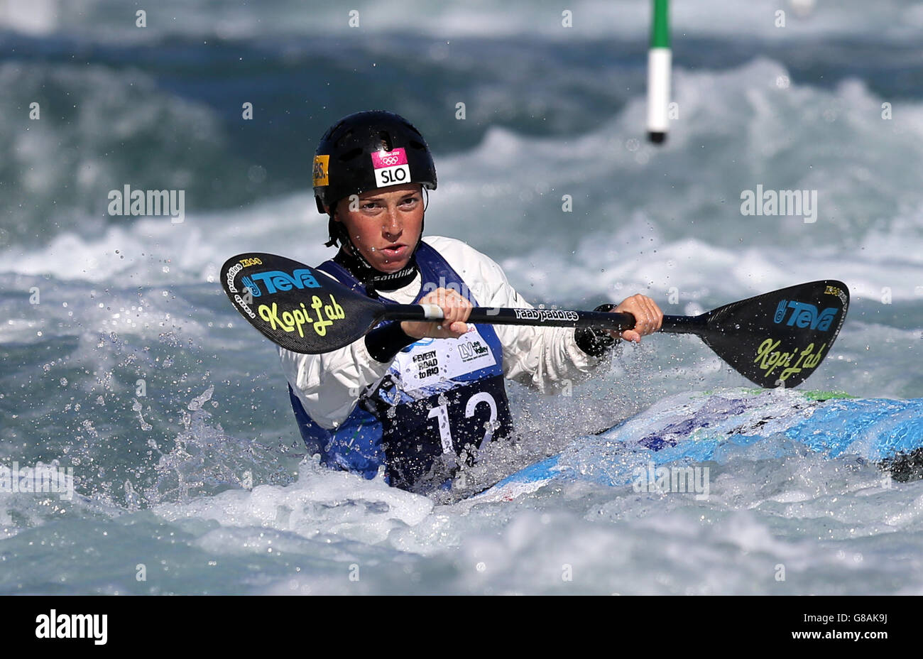 Slovenia's Eva Tercelj during the Semi-Final of the women's K1 during ...