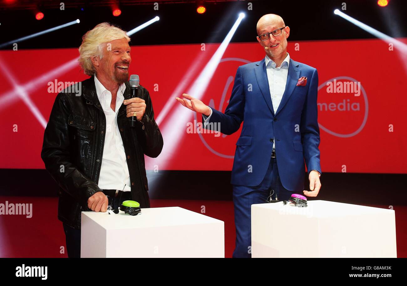 Virgin Group Founder Richard Branson (left) with Magnus Ternsjo, CEO of ...