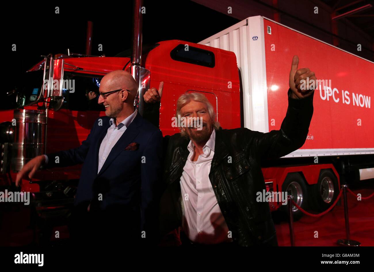 Virgin Group Founder Richard Branson (right) with Magnus Ternsjo, CEO ...