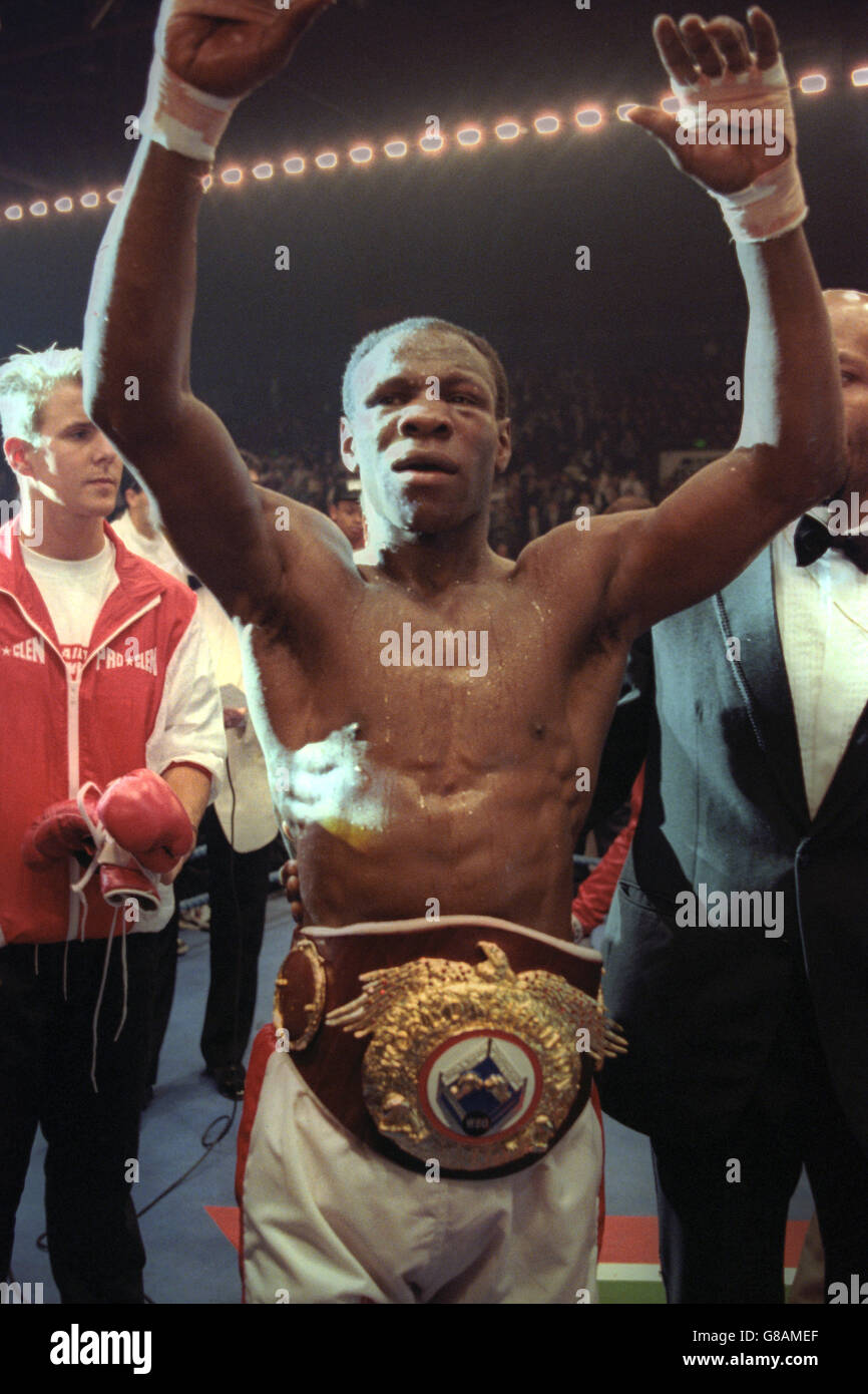 Boxing - WBO Middleweight Title - Chris Eubank v Nigel Benn - NEC ...