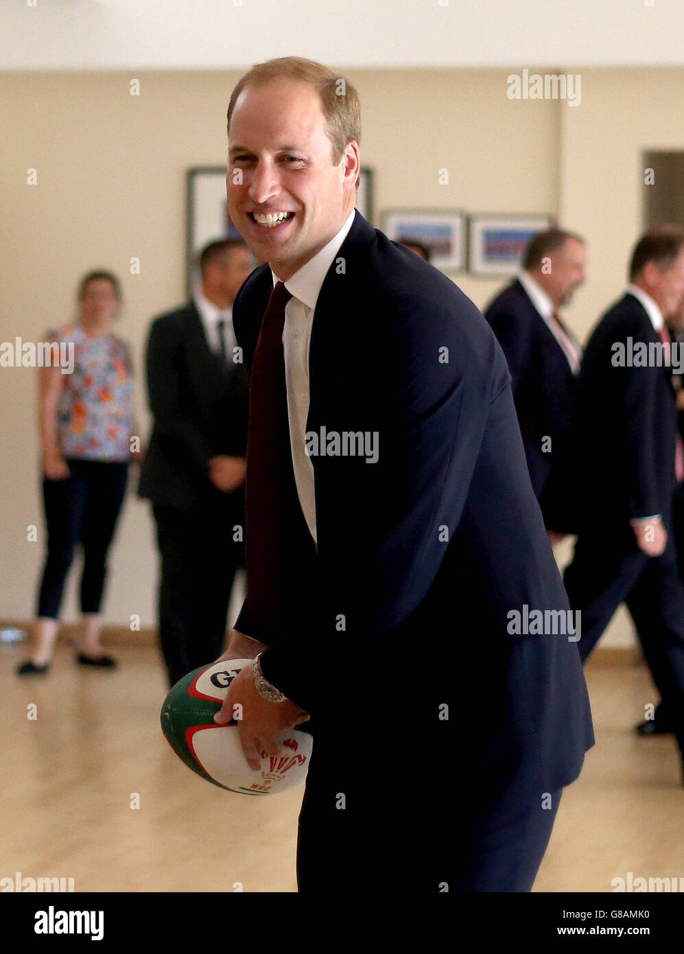 William visits welsh rugby union hi-res stock photography and images ...