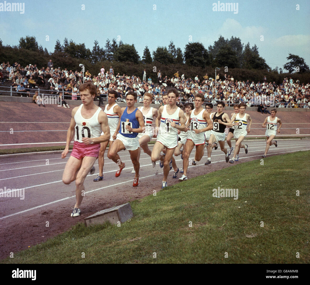 Action During The Morley Mile At Maindy Stadium High Resolution Stock ...
