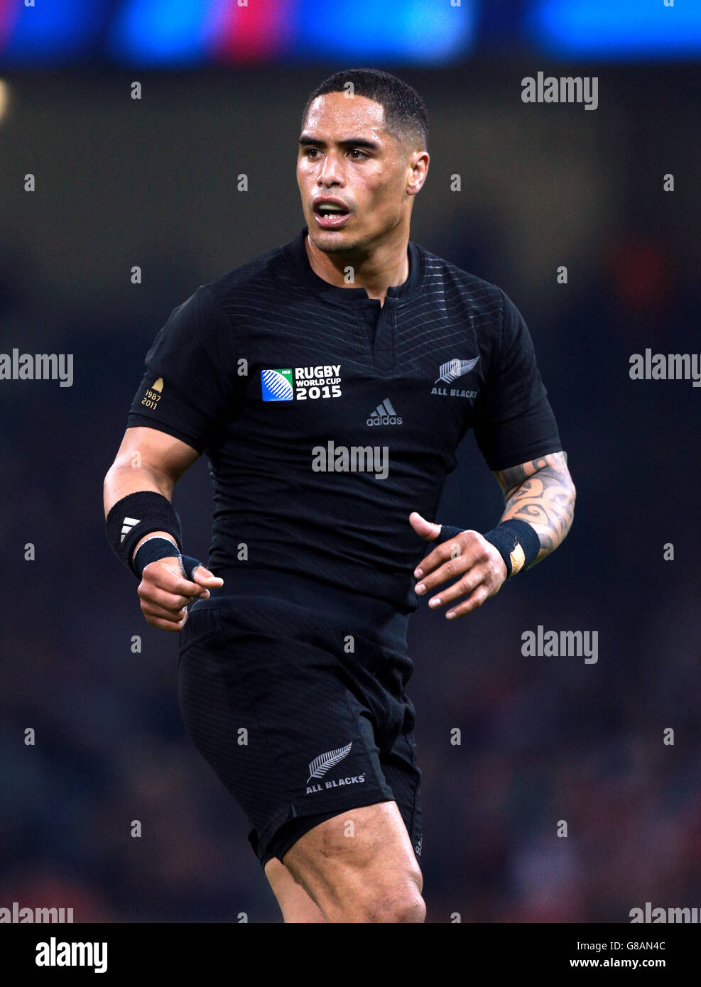 New Zealand's Aaron Smith during the Rugby World Cup match at the ...