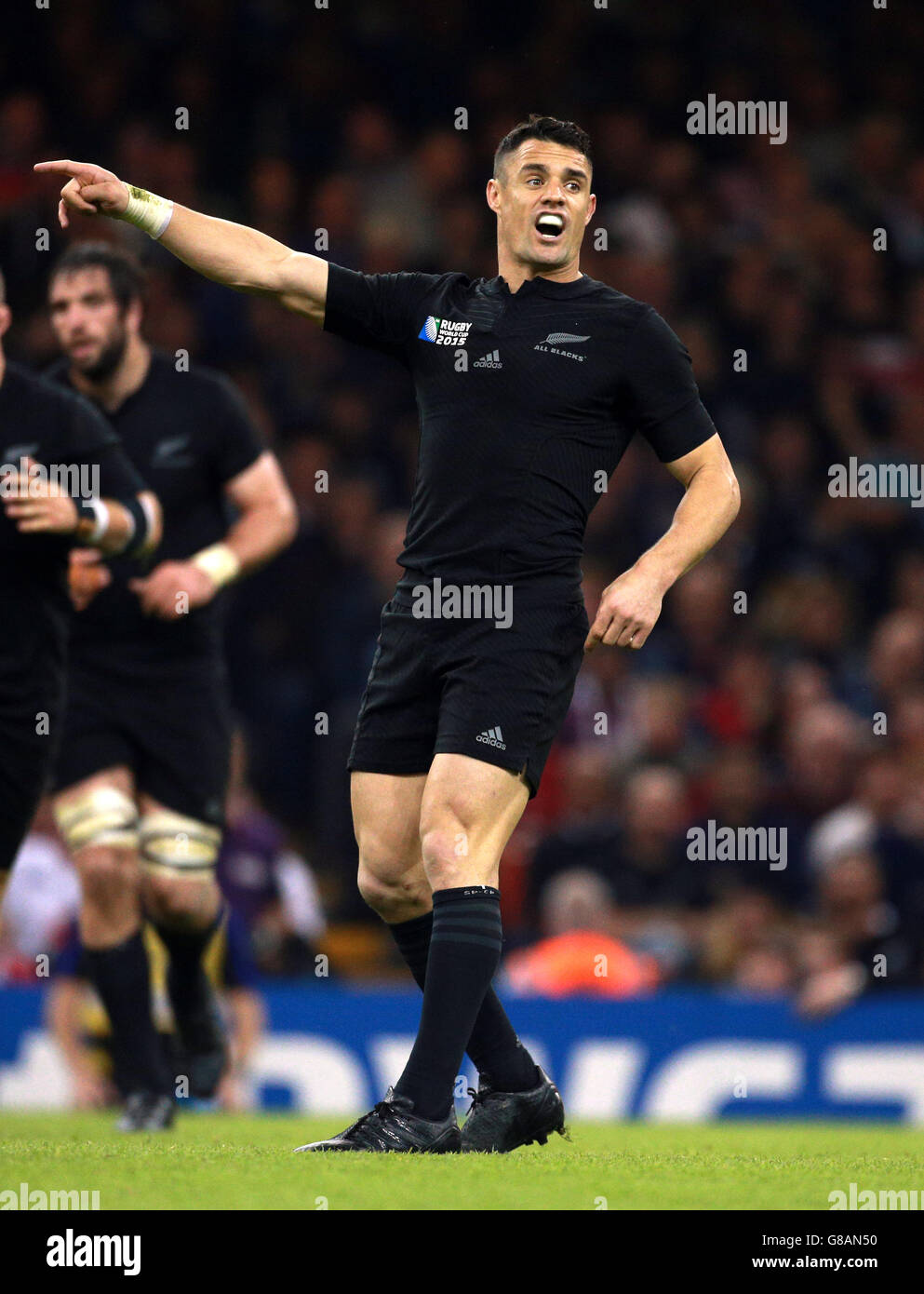 New Zealand's Dan Carter during the Rugby World Cup match at the ...
