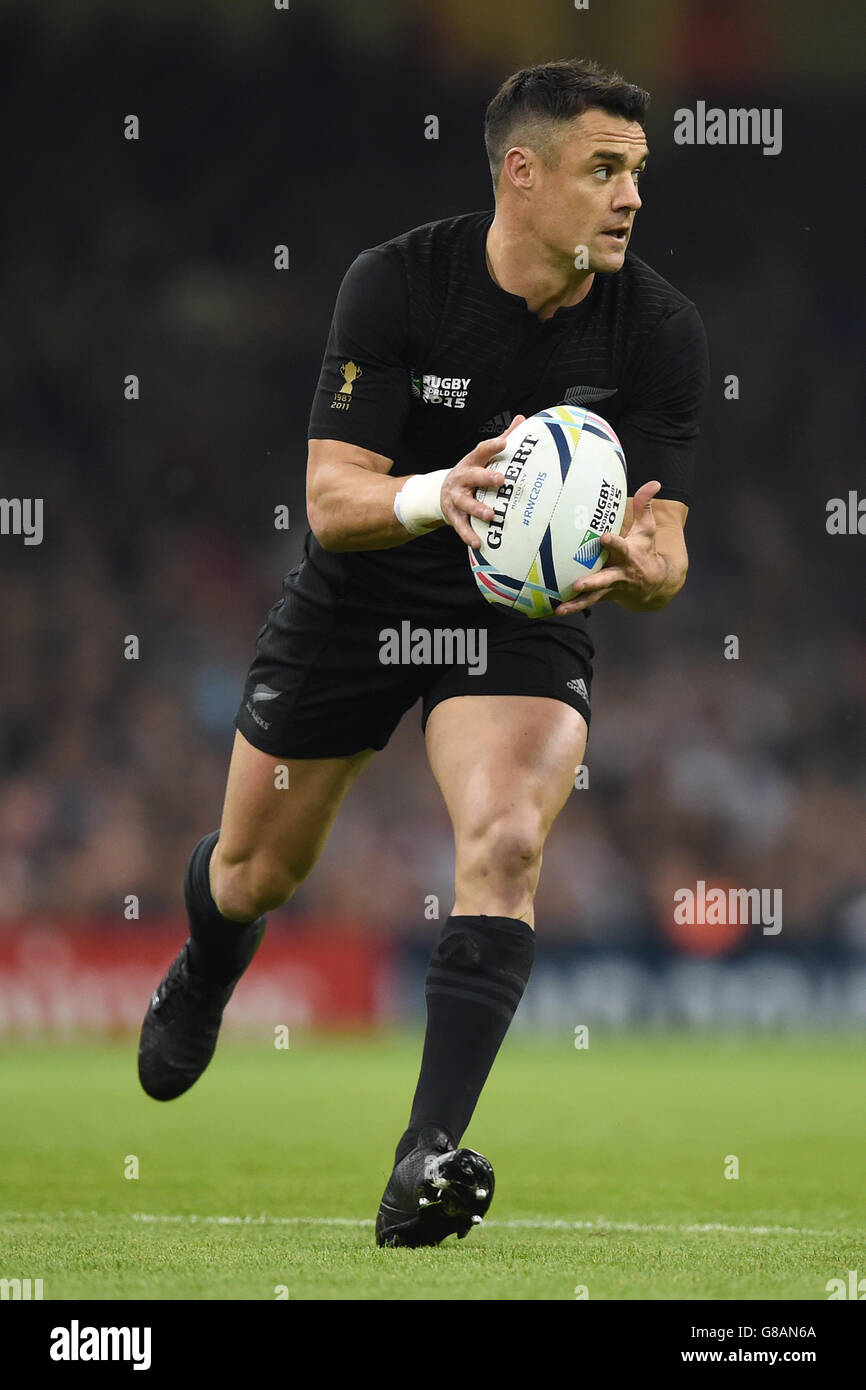 New Zealand's Dan Carter during the Rugby World Cup match at the ...