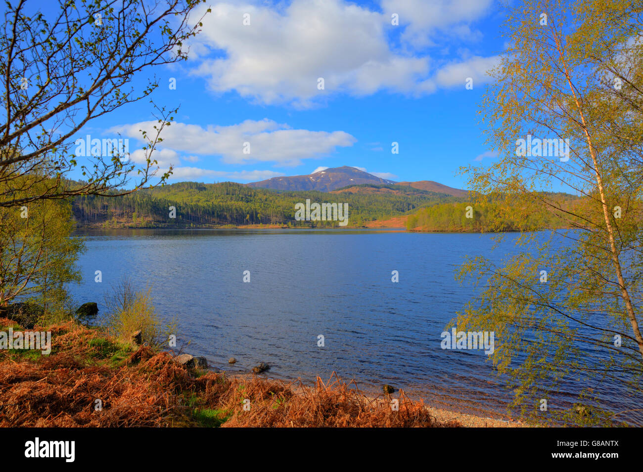 Scottish Loch Garry Scotland UK beautiful lake west of Invergarry on ...
