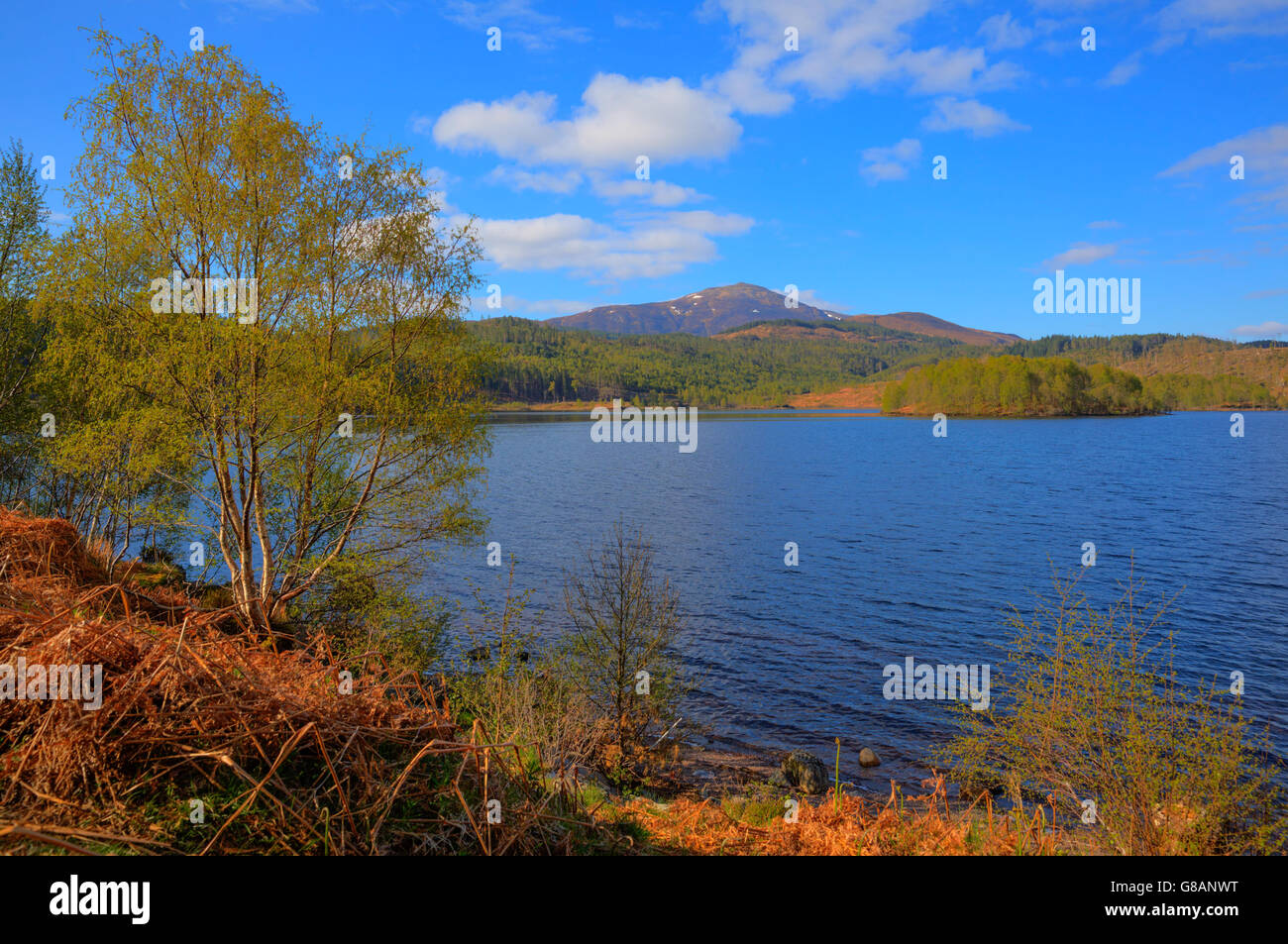 Scottish Loch Garry Scotland UK beautiful lake west of Invergarry on ...