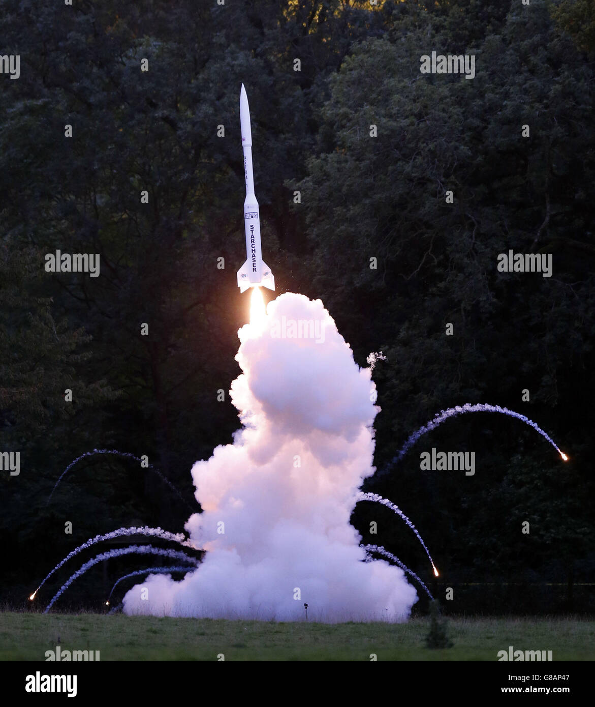 Tempest research rocket launch Stock Photo - Alamy