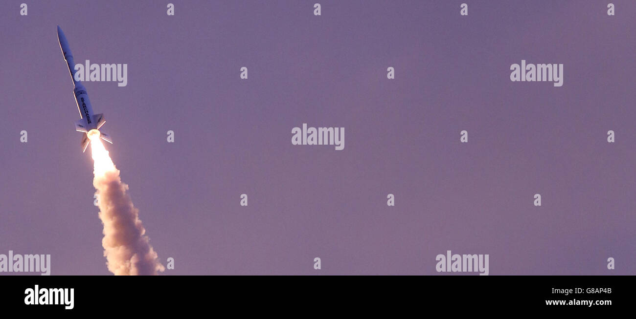 A test launch for the 4 metre Tempest research rocket from Capenhurst ...