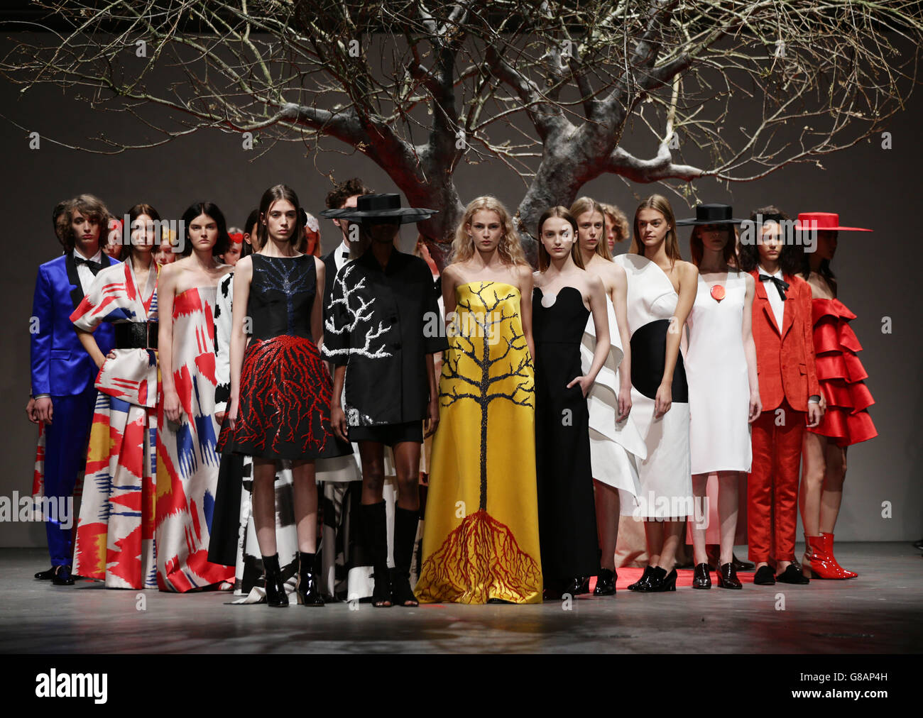 Osman Catwalk - London Fashion Week 2015 Stock Photo - Alamy
