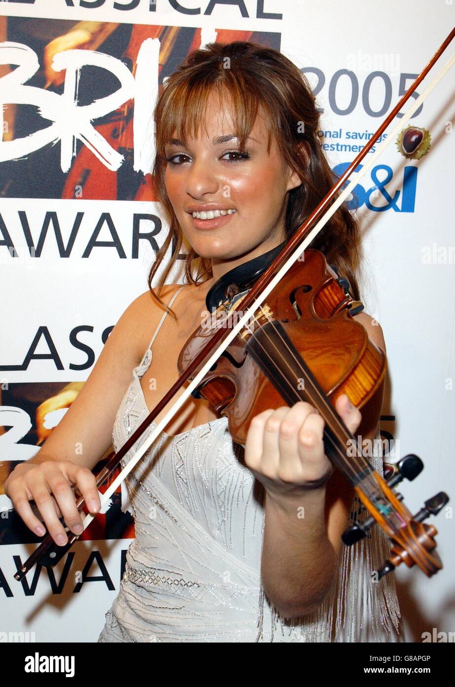 Nicola benedetti at the classical brit awards 2005 hi-res stock ...