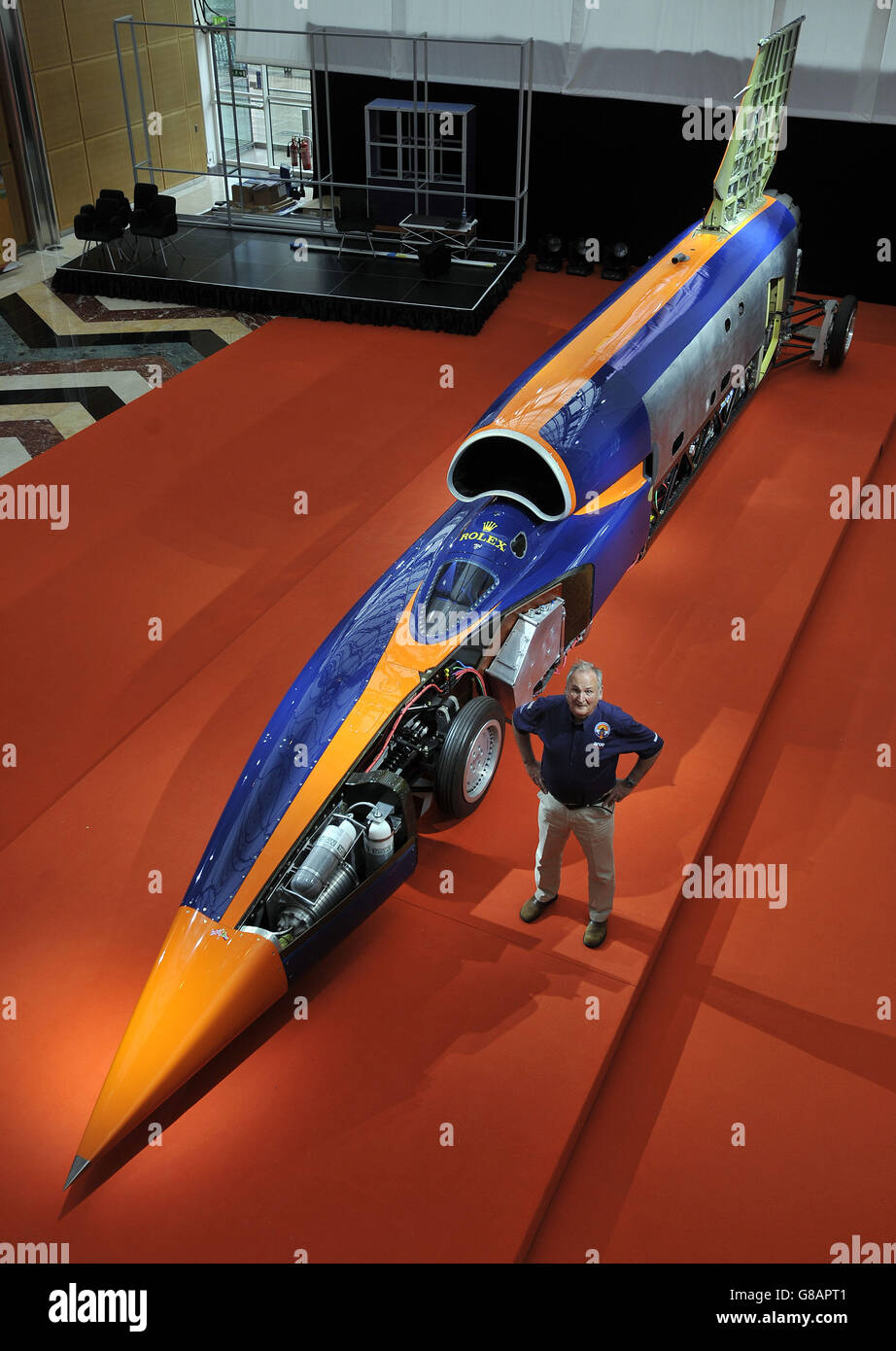 Bloodhound supersonic car Stock Photo - Alamy