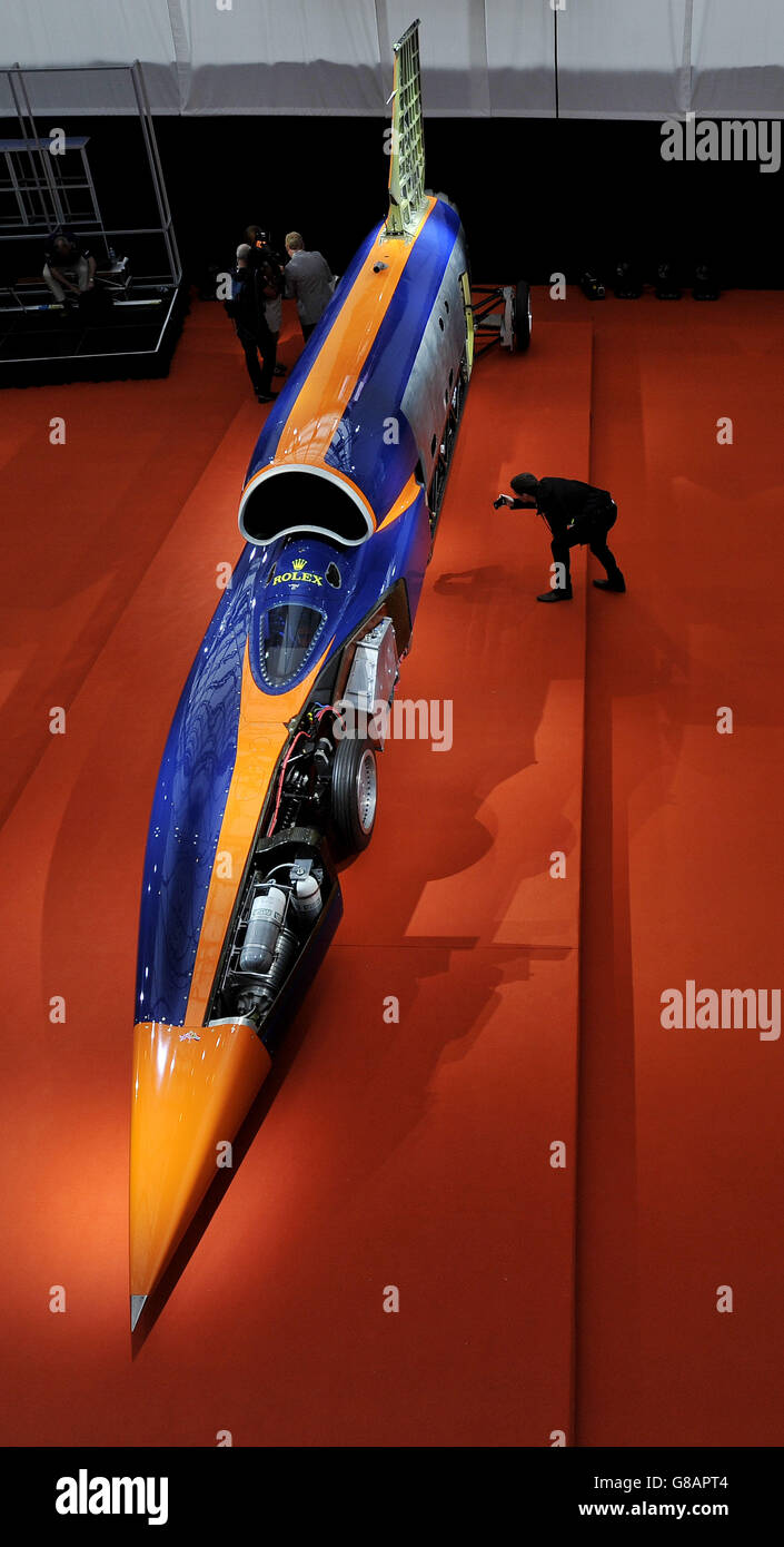 Bloodhound supersonic car Stock Photo - Alamy
