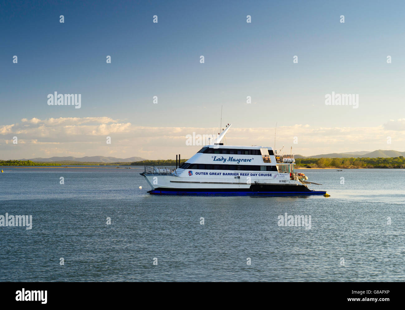 Arriving back at the Town of 1770 after a day on Lady Musgrave Island ...