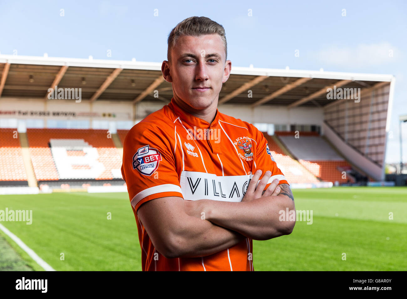 Soccer blackpool photocall hi-res stock photography and images - Alamy