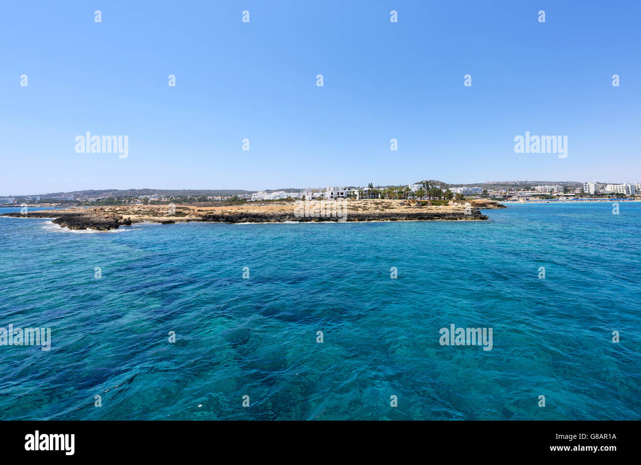 Photo of sea and rocks in protaras paralimni, cyprus island Stock Photo ...