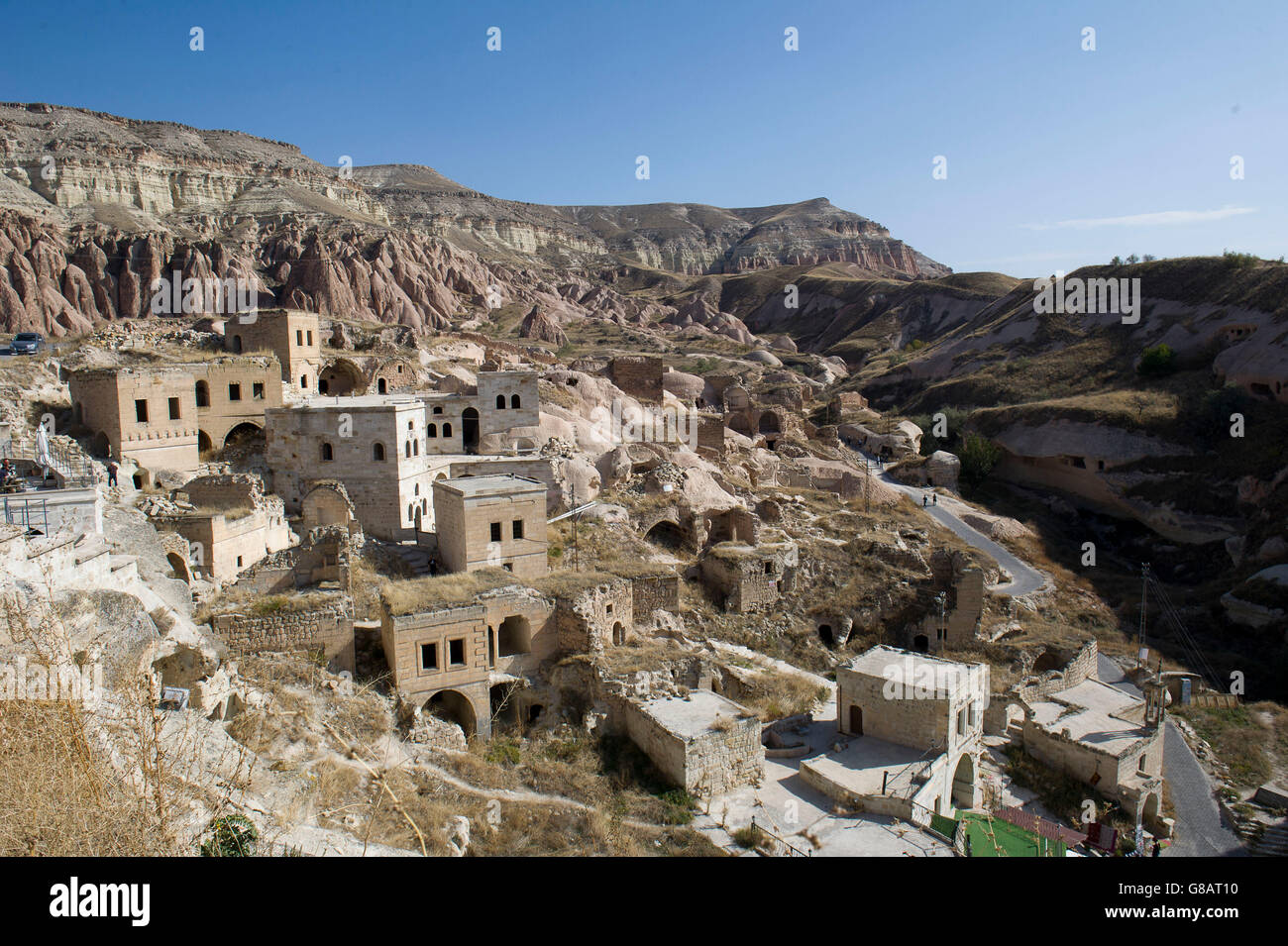 Traditional rock houses of Cavusin, Cappadocia Turkey Stock Photo - Alamy