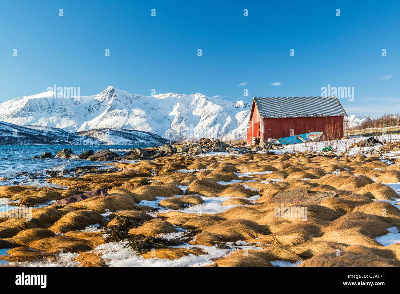 The lyngen peninsula with the lyngen alps hi-res stock photography and ...