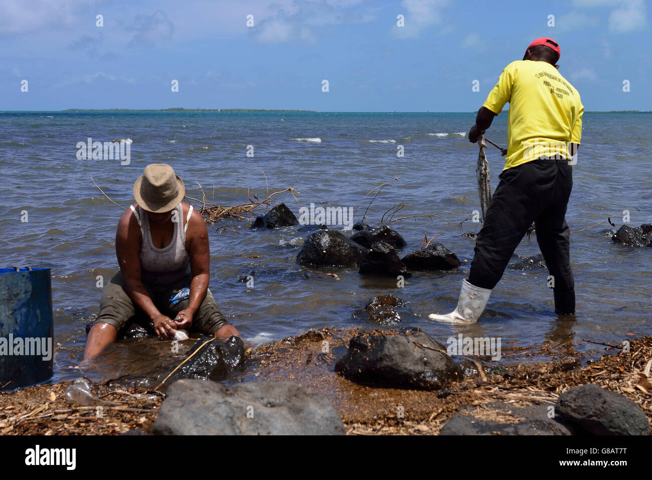 octopus fisherwoman, Anse Baleine, Rodrigues Stock Photo - Alamy