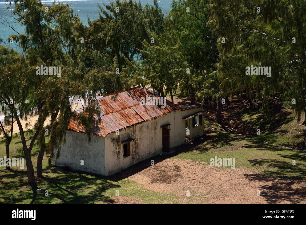 Former Hotel, beach, Baladirou, Rodrigues Stock Photo - Alamy