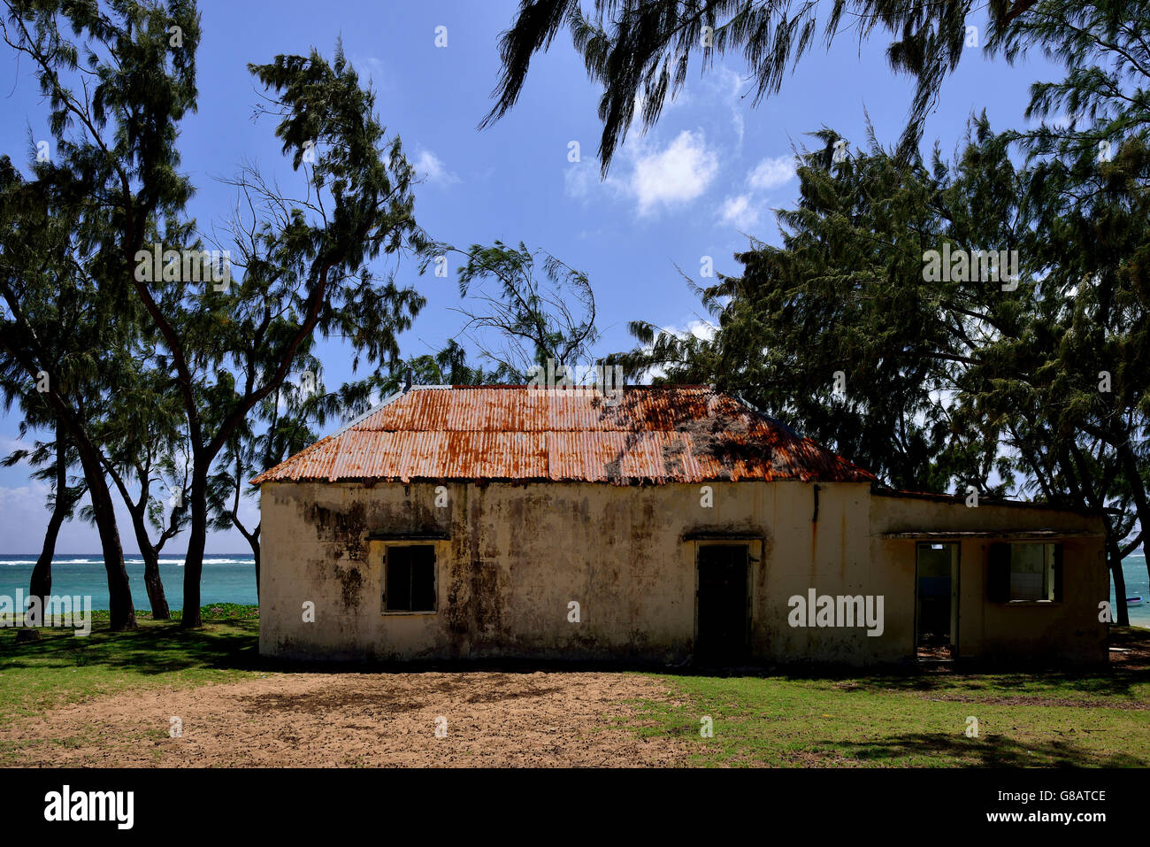 Former Hotel, beach, Baladirou, Rodrigues Stock Photo - Alamy