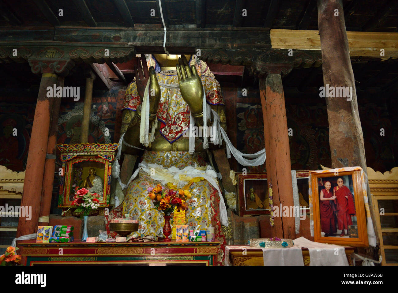 Buddha Statue Basgo Monastery Ladakh High Resolution Stock Photography ...