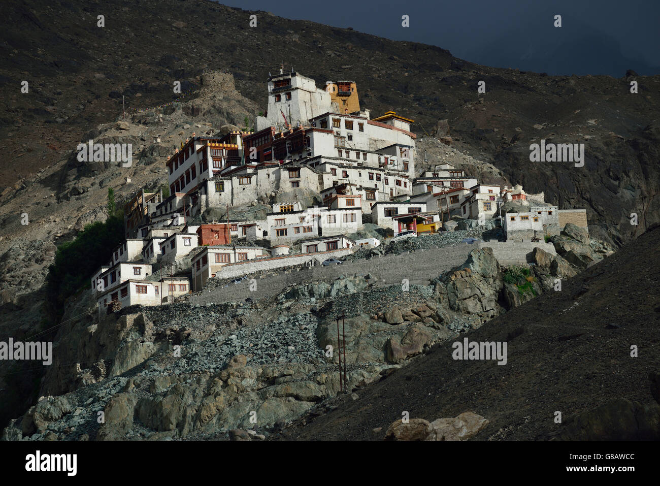 Diskit Monastery, Nubra-Valley, Ladakh, Jammu and Kaschmir, India Stock ...