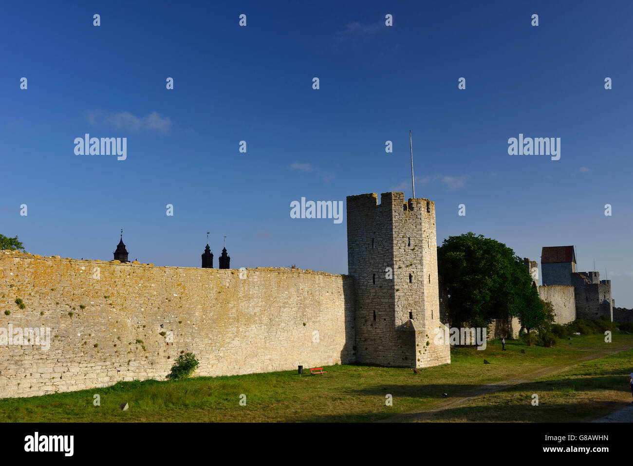 City walls of visby hi-res stock photography and images - Alamy