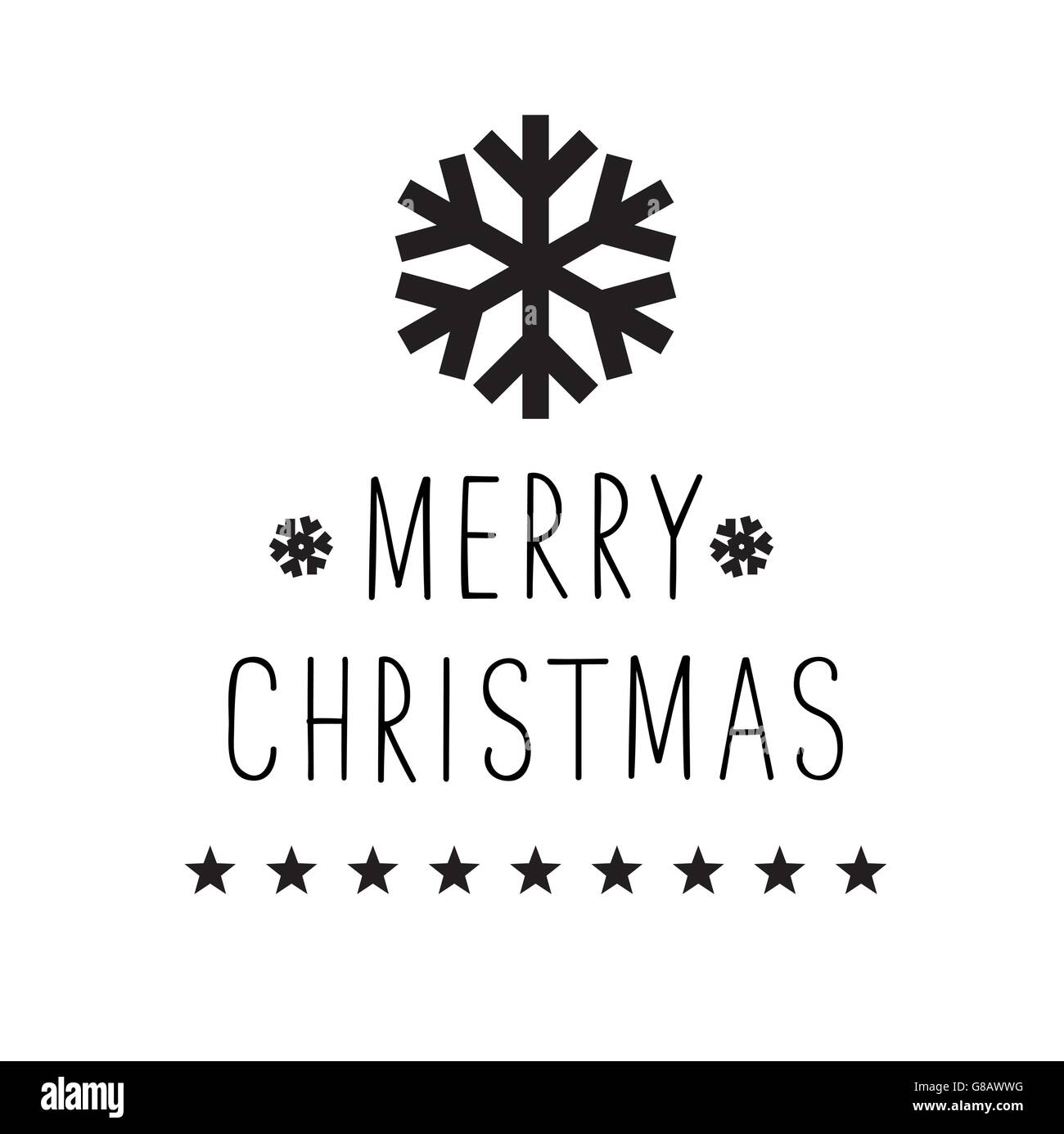 Merry christmas text lettering Cut Out Stock Images & Pictures - Alamy