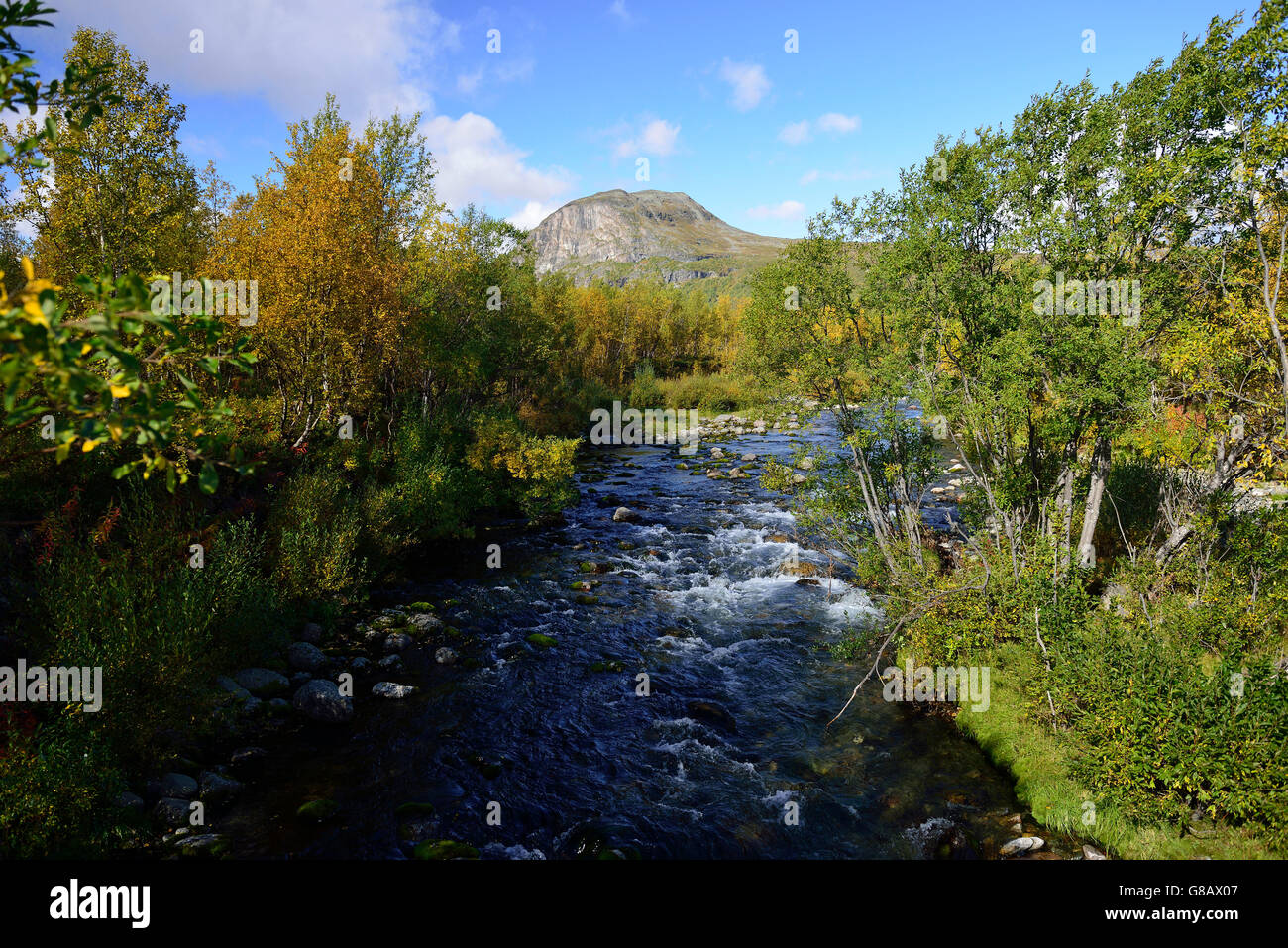 Trekking nikkaluokta kebnekaise fjaellstation hi-res stock photography ...