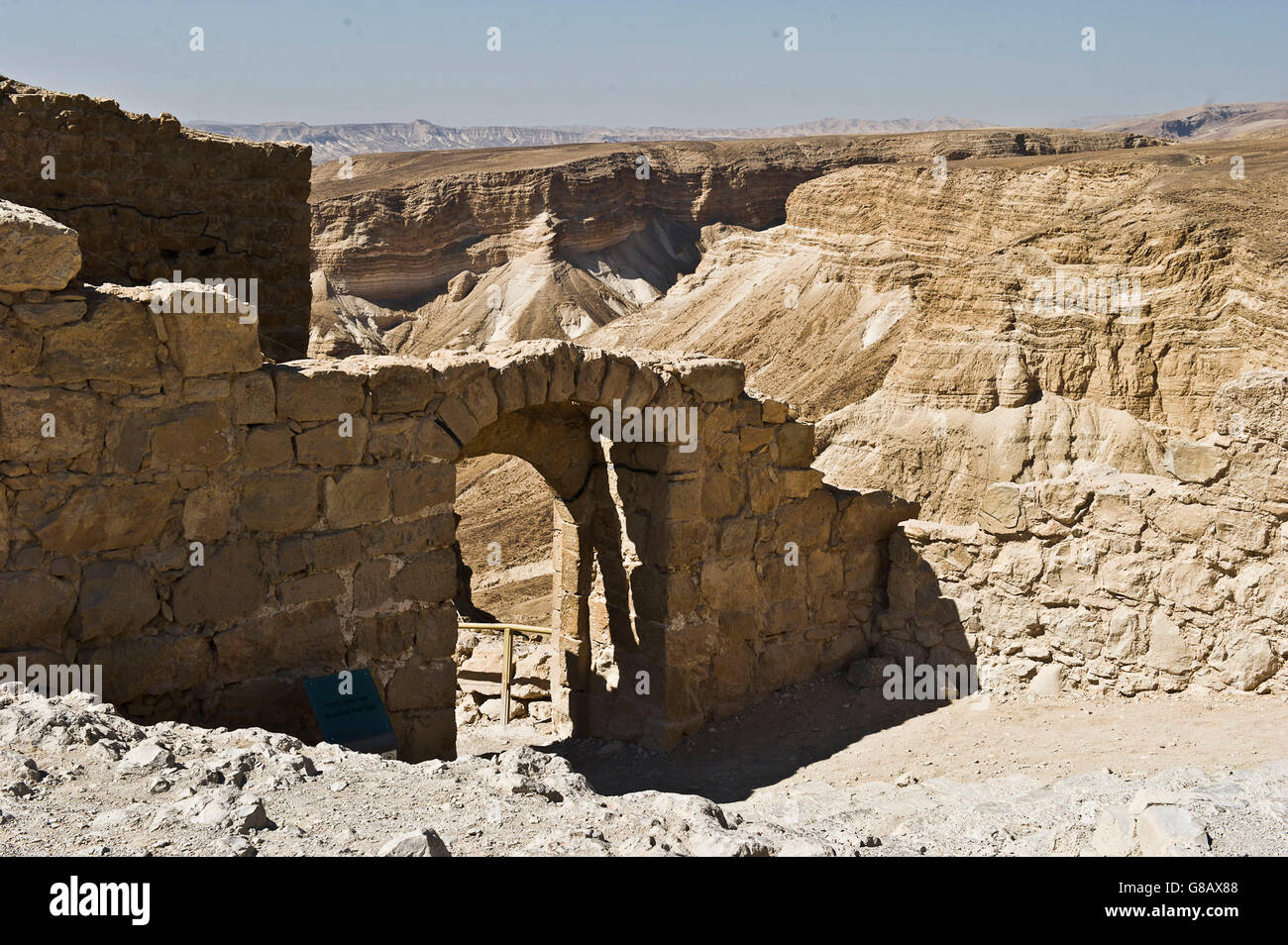 Israel, Masada fortress, Herod's palace-villa Stock Photo - Alamy