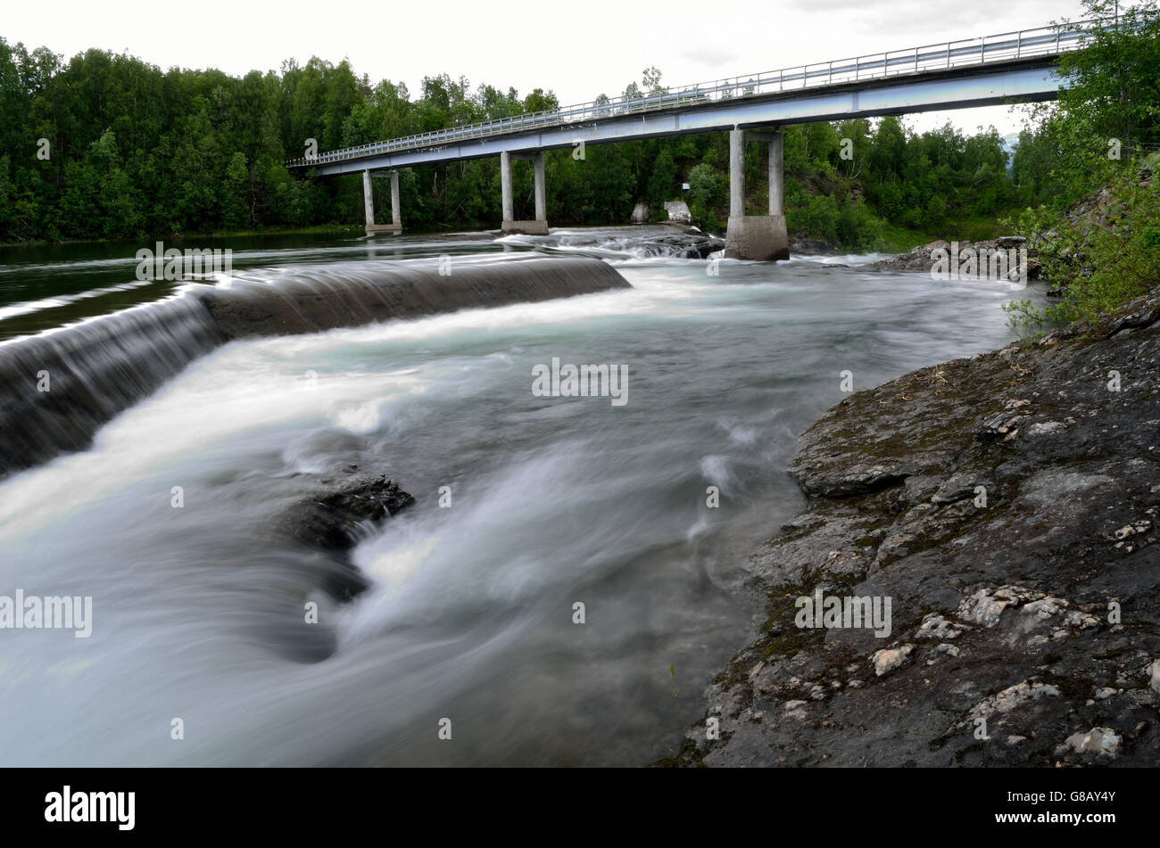 Concrete bridge massive water flow hi-res stock photography and images ...