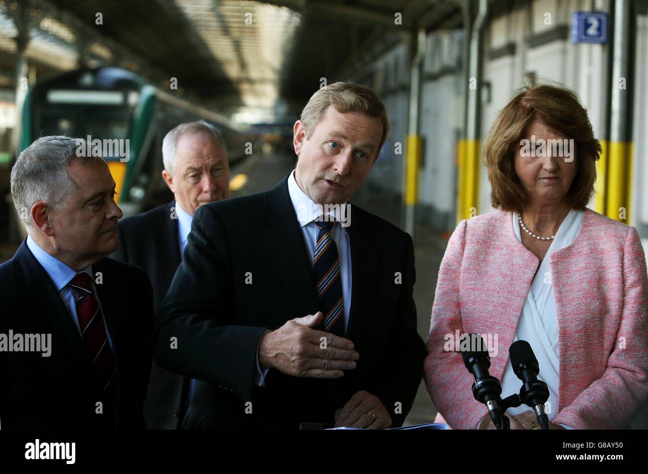 (left to right) Minister for Public Expenditure Brendan Howlin, Michael ...