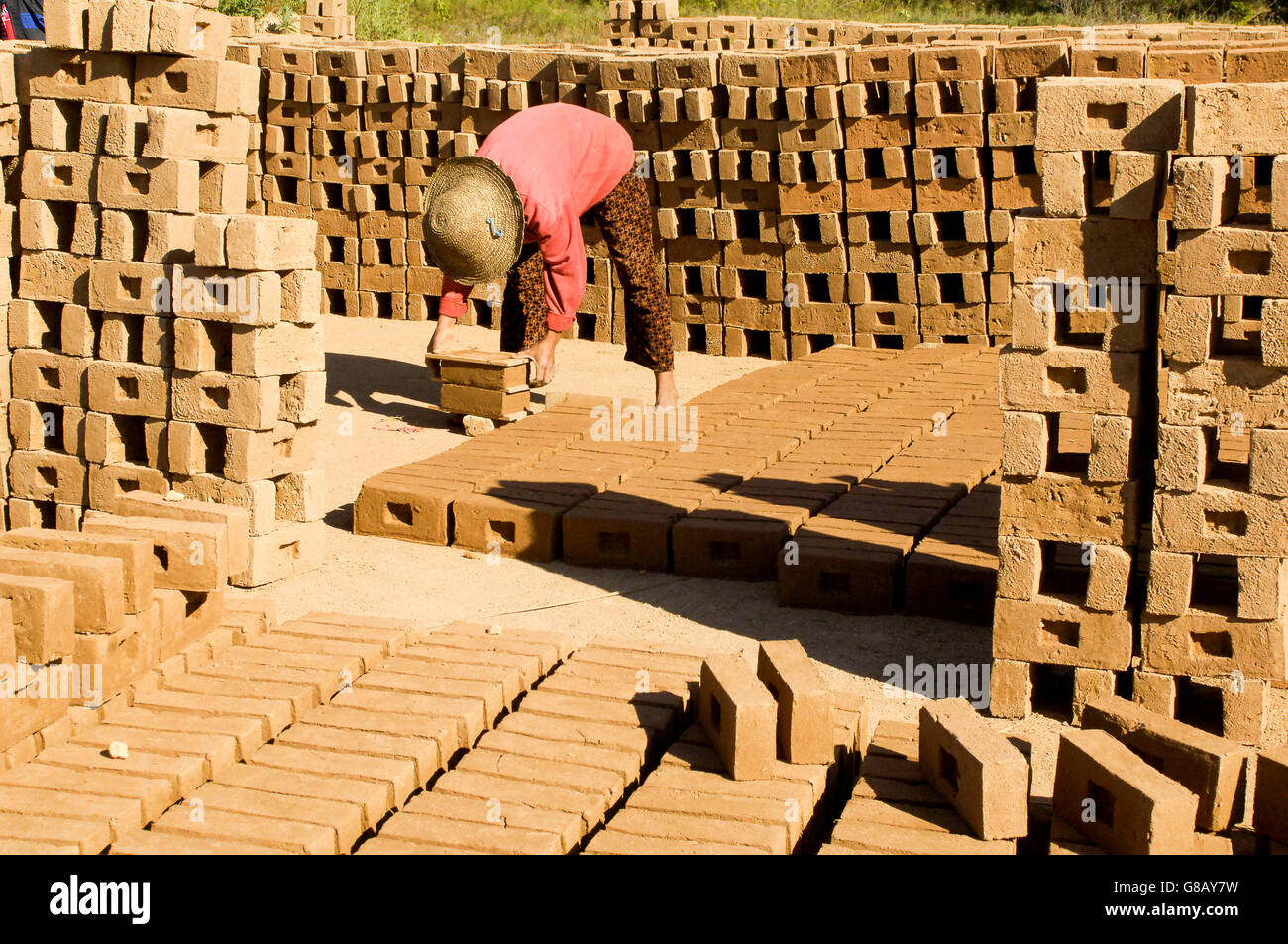 Asia - Burma - Keng Tung - Burma, Shan state - Brick Factory manual ...