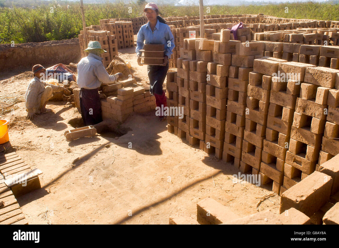 Asia - Burma - Keng Tung - Burma, Shan state - Brick Factory manual ...