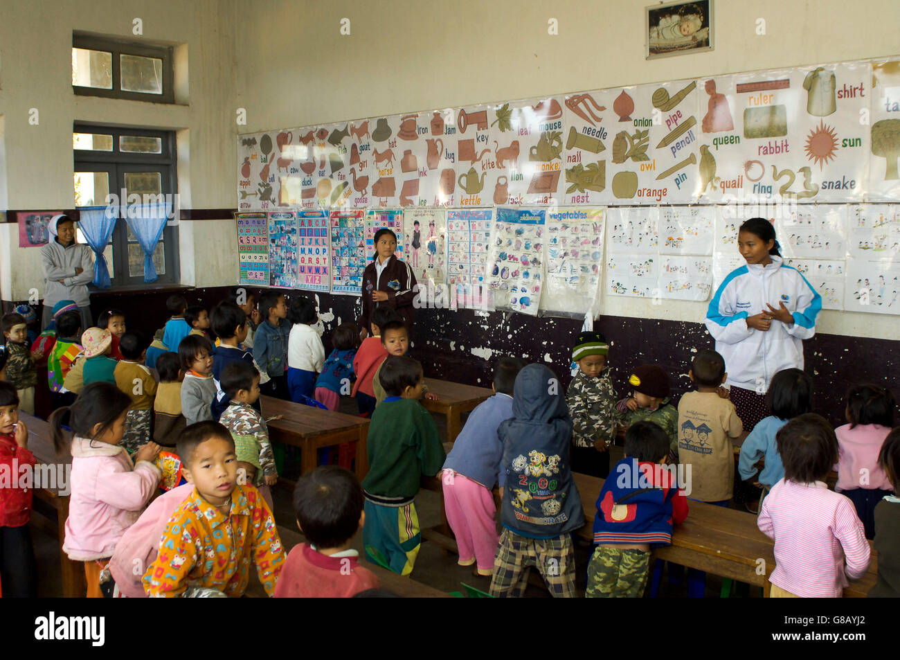 Asia, Myanmar, Keng Tung, leprosy Camp Nyaung Kan, run by the Sisters ...